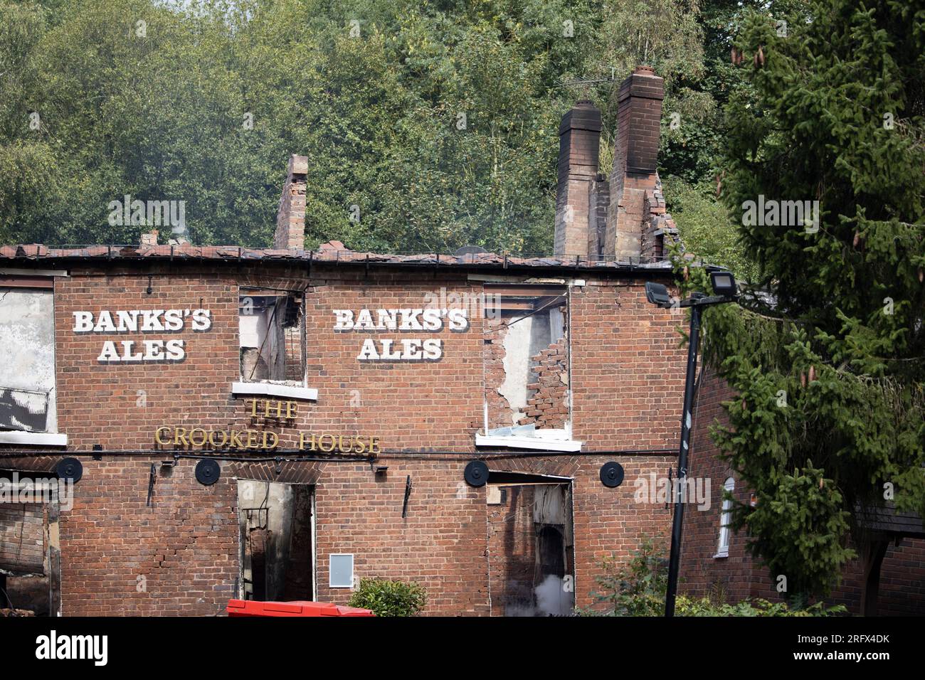 Himley Road, Himley, 6th August 2023: The Crooked House pub which was ...