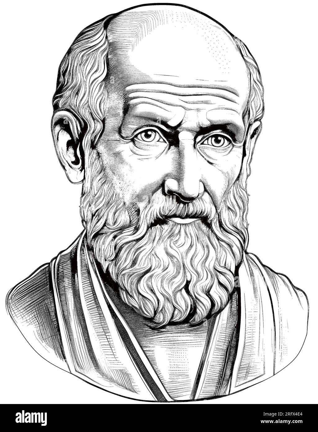Hippocrates father of medicine Cut Out Stock Images & Pictures - Alamy