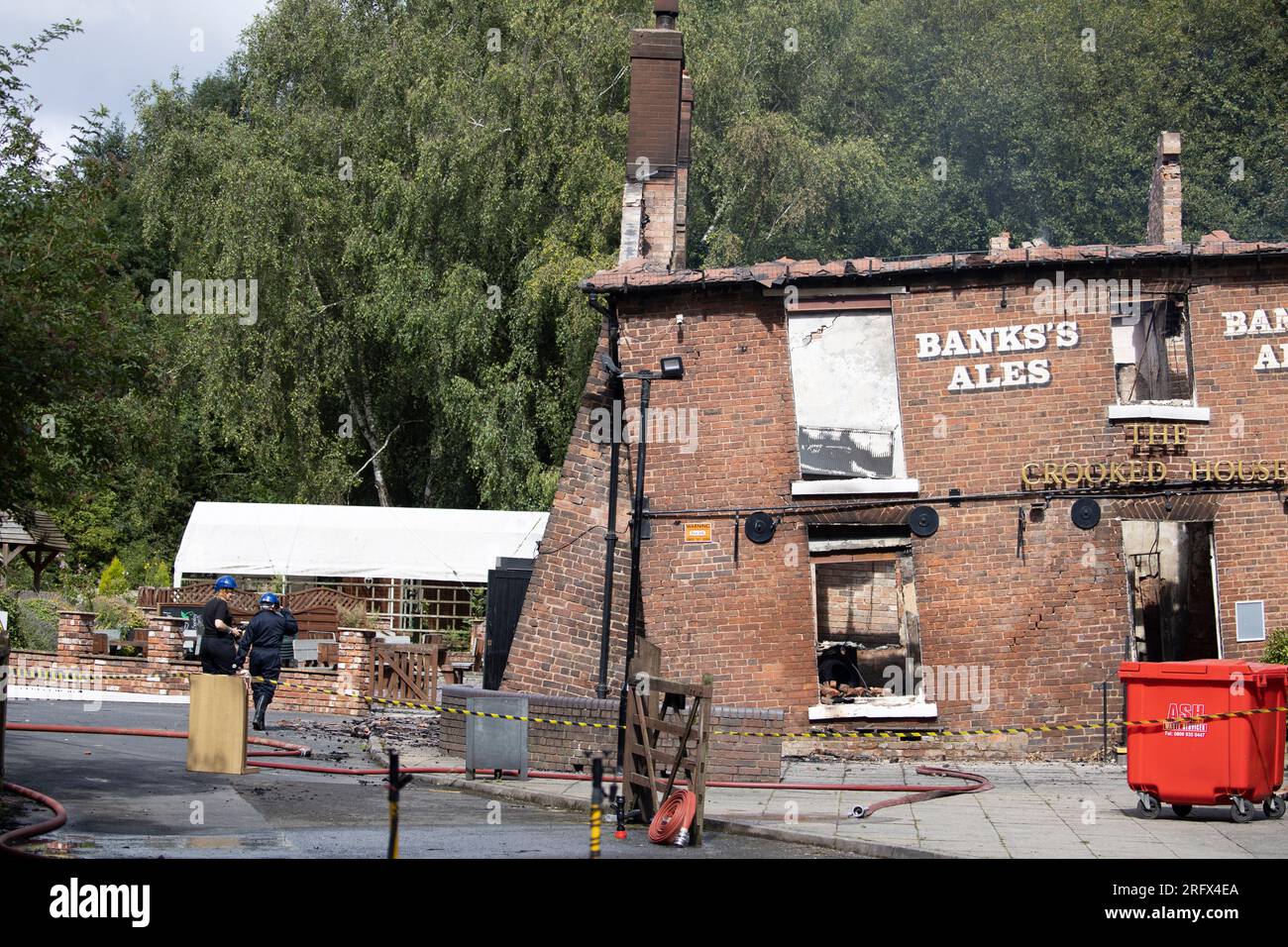Himley Road, Himley, 6th August 2023: The Crooked House pub which was ...
