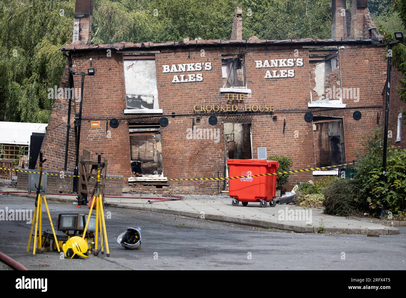 Himley Road, Himley, 6th August 2023: The Crooked House pub which was ...