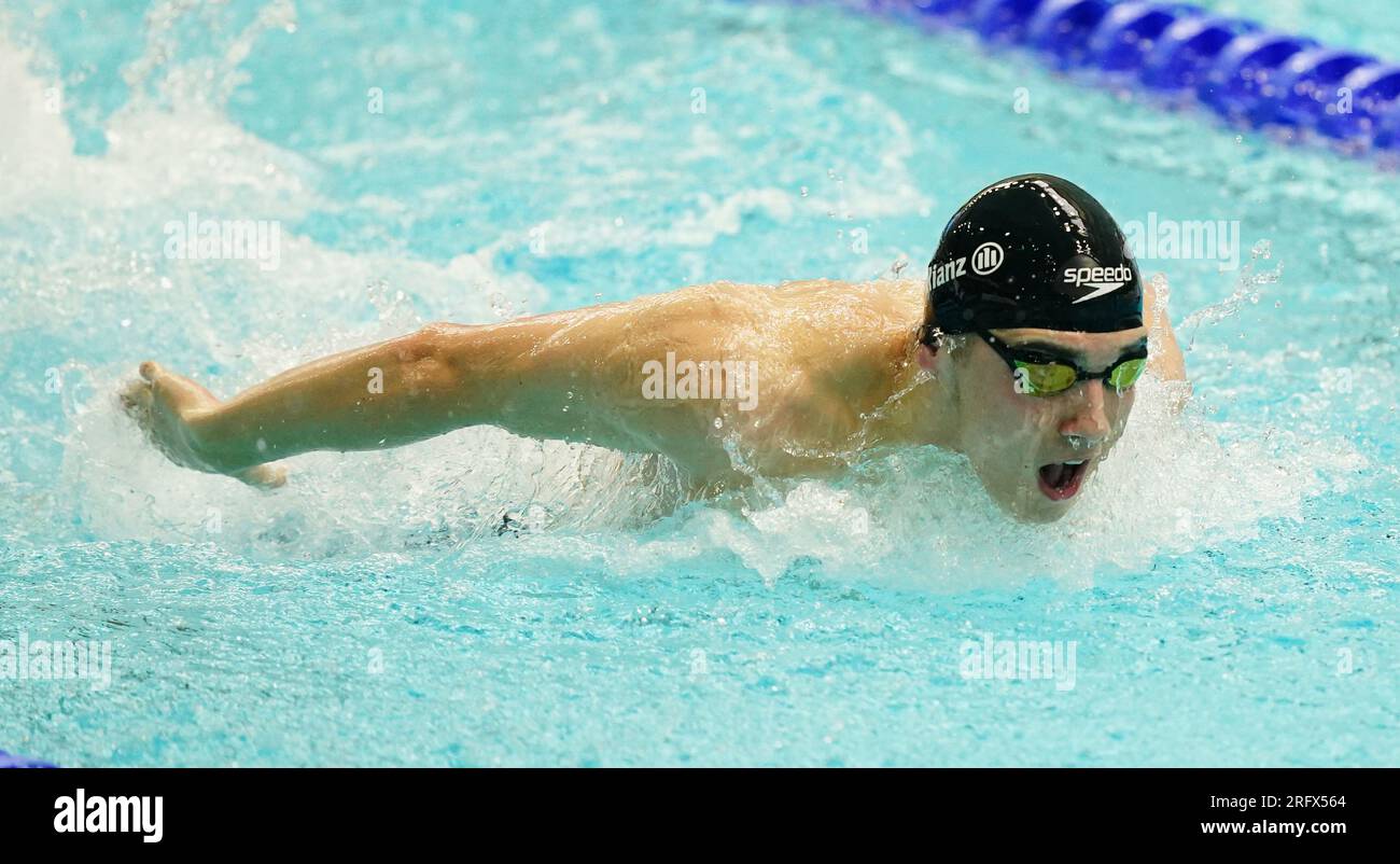 Great Britain's William Ellard in the Men's 100m Butterfly S14 heats ...
