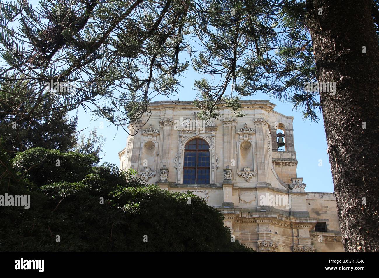 Lecce, Italy. Exterior of the medieval-era Church of St. Claire Stock ...