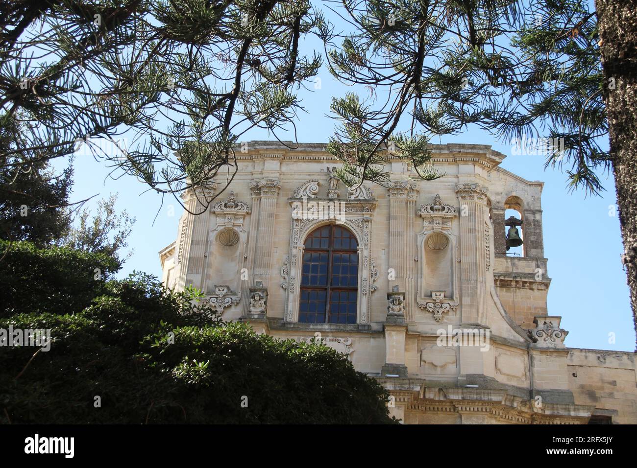 Lecce, Italy. Exterior of the medieval-era Church of St. Claire Stock ...