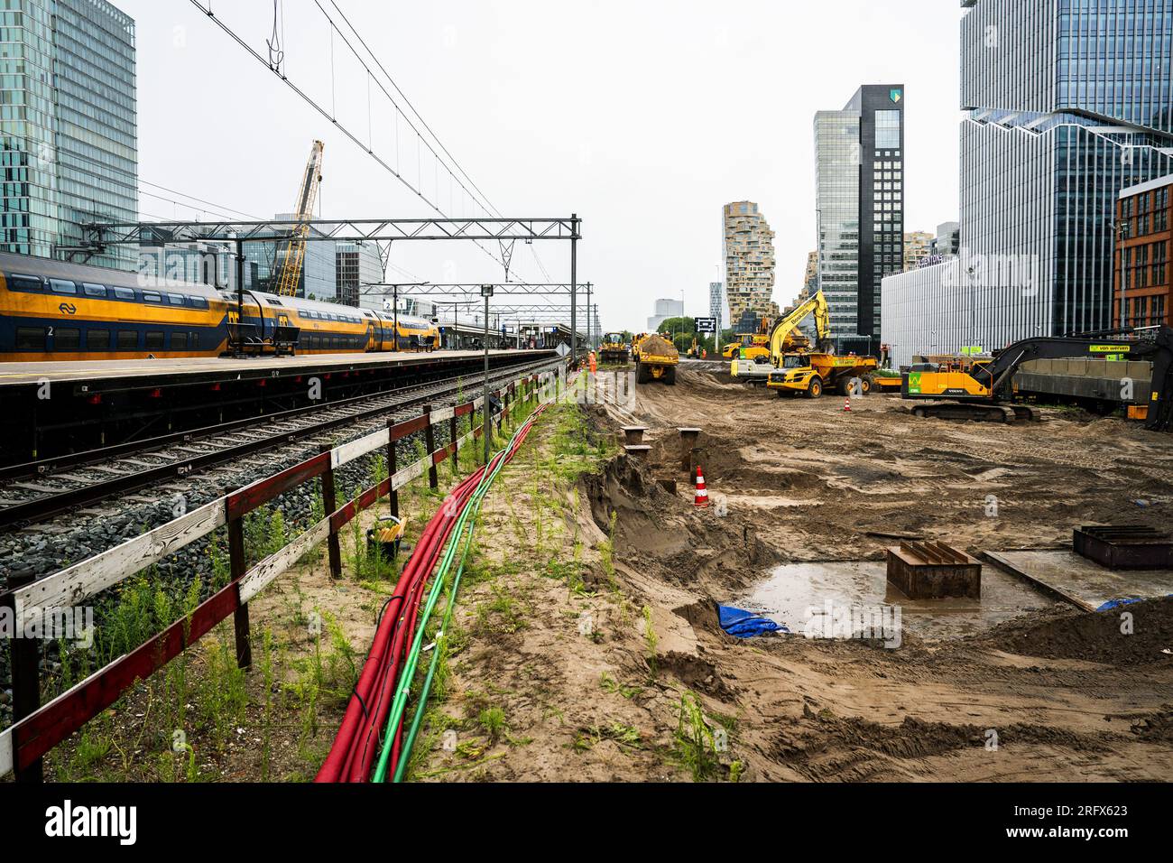 AMSTERDAM - Work on the A10 motorway. The A10 and A4 motorways and a ...
