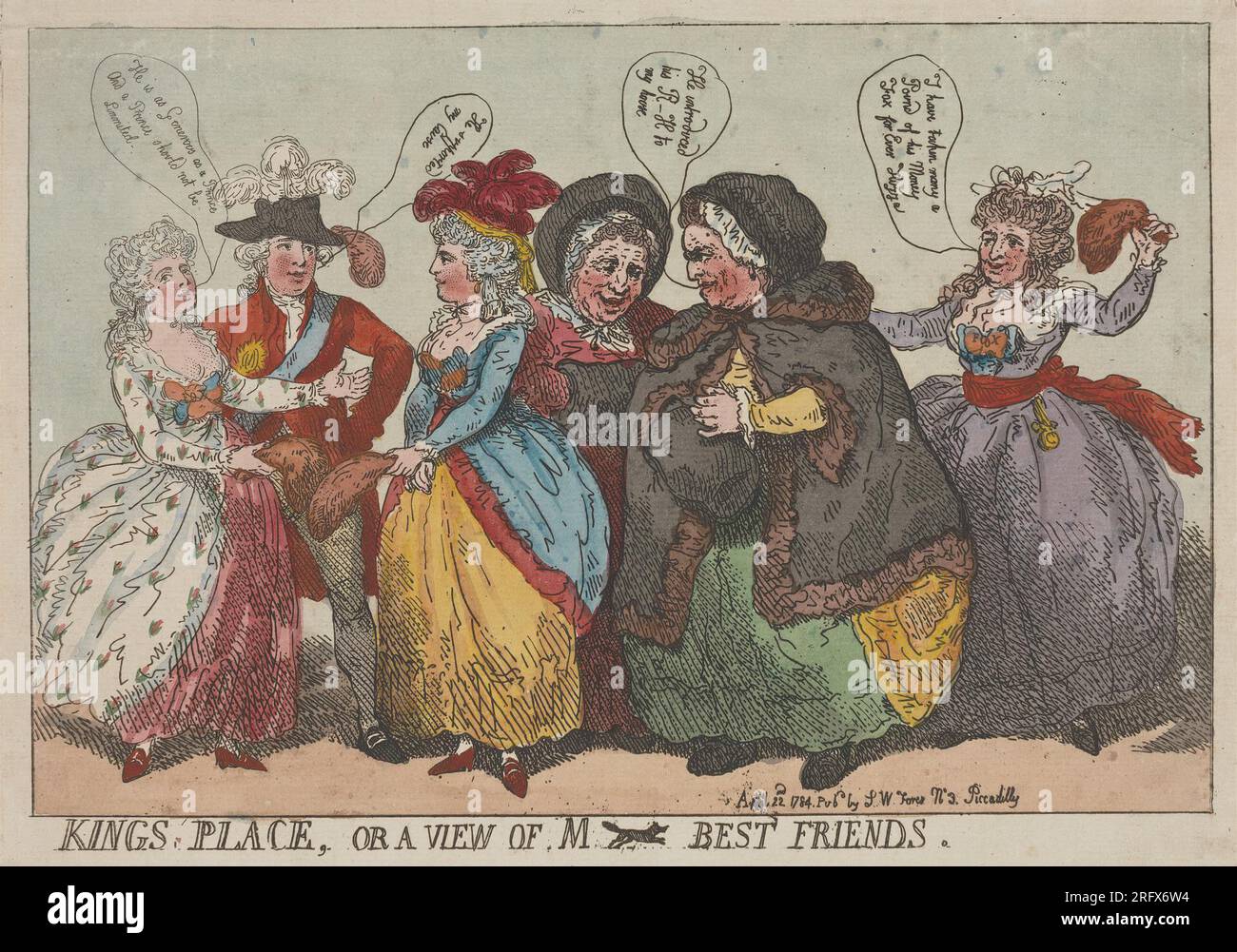 King's Place, or a View of (Monsieur Reynard's) Best Friends 1784 by ...