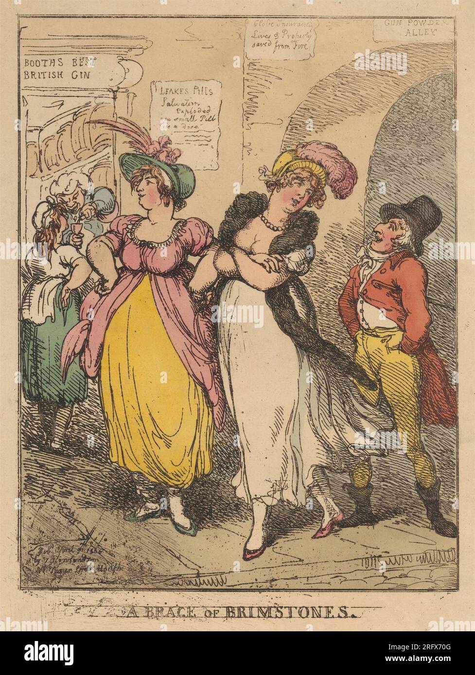 A Brace of Brimstones 1806 by Thomas Rowlandson Stock Photo - Alamy