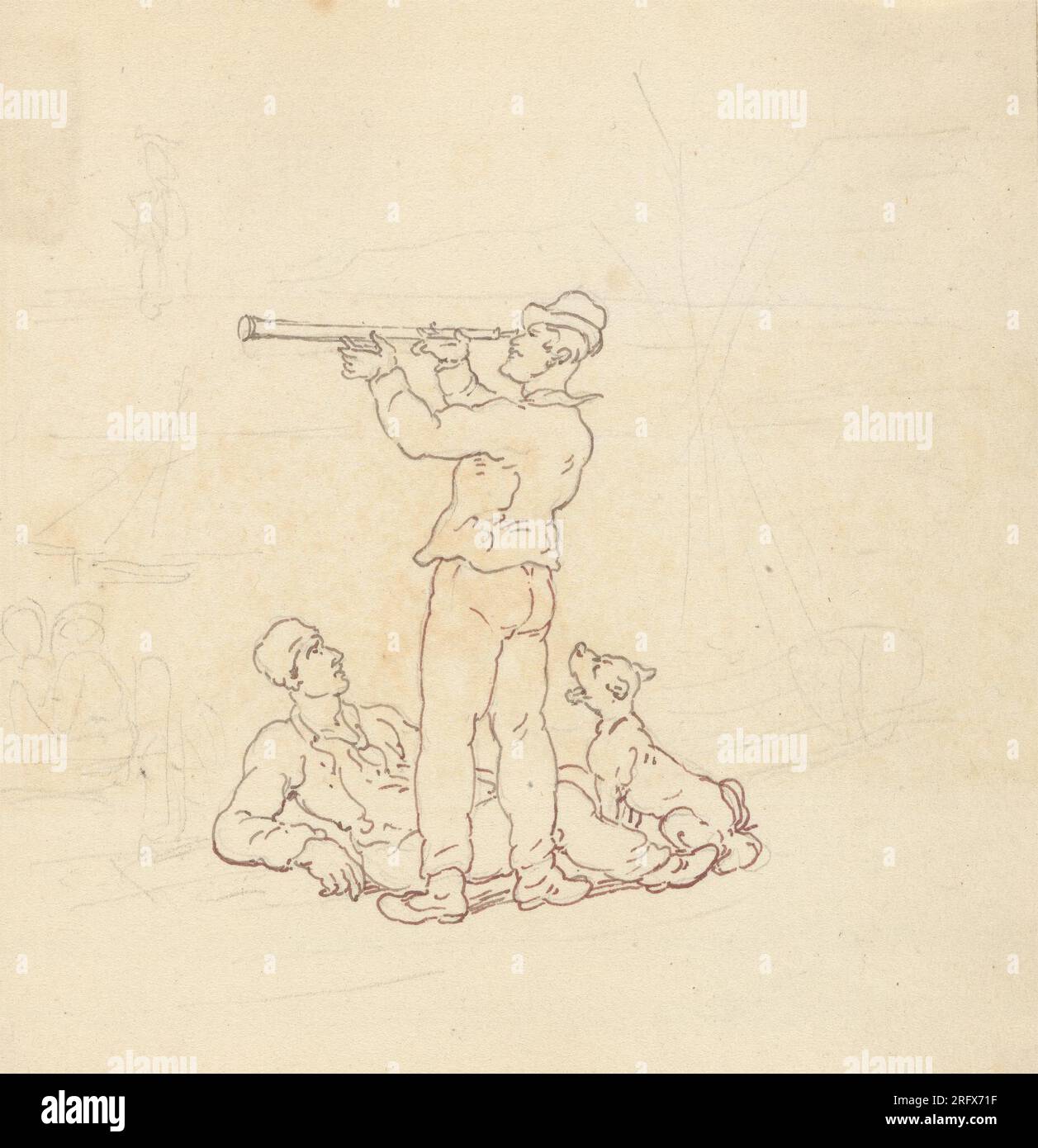 Album Drawing by Thomas Rowlandson Stock Photo - Alamy