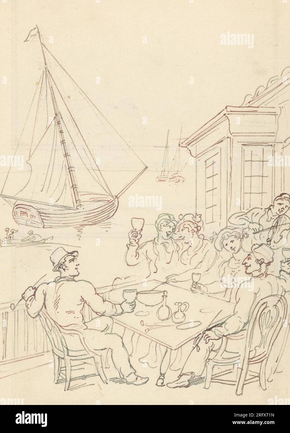 Album Drawing by Thomas Rowlandson Stock Photo - Alamy