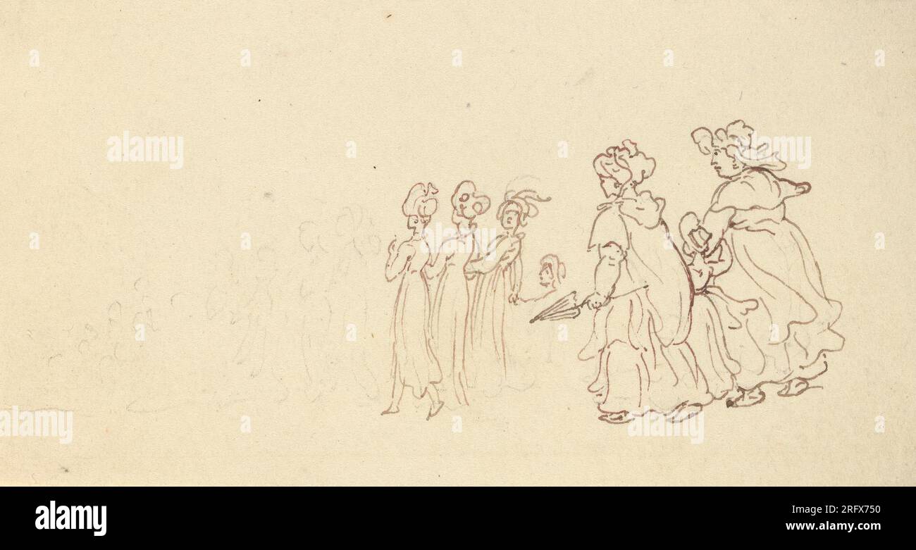 Album Drawing by Thomas Rowlandson Stock Photo - Alamy