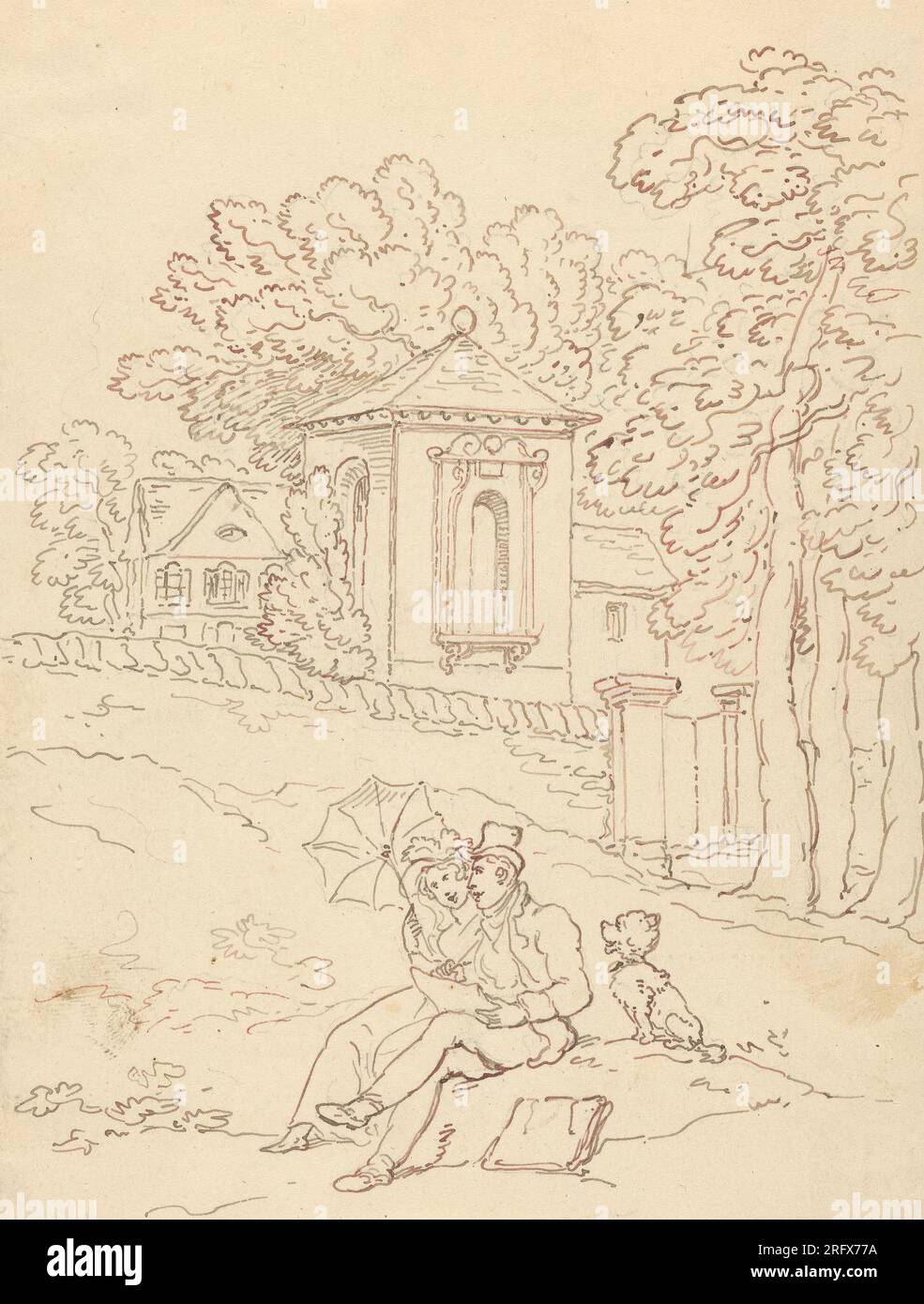 Album Drawing by Thomas Rowlandson Stock Photo - Alamy