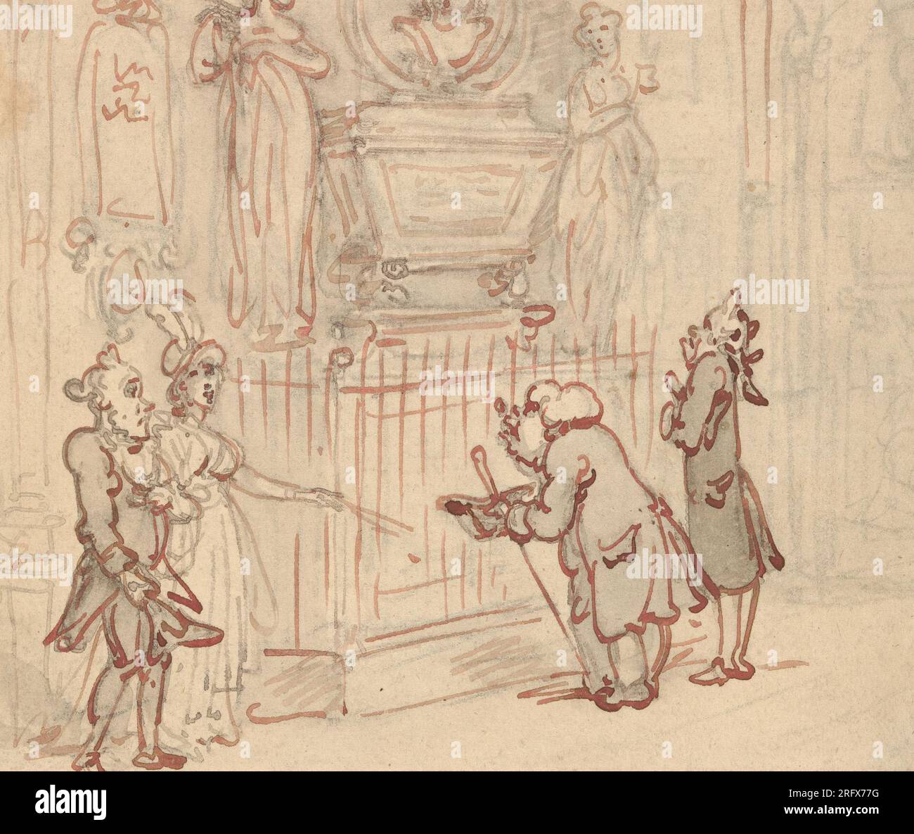 Album Drawing by Thomas Rowlandson Stock Photo - Alamy