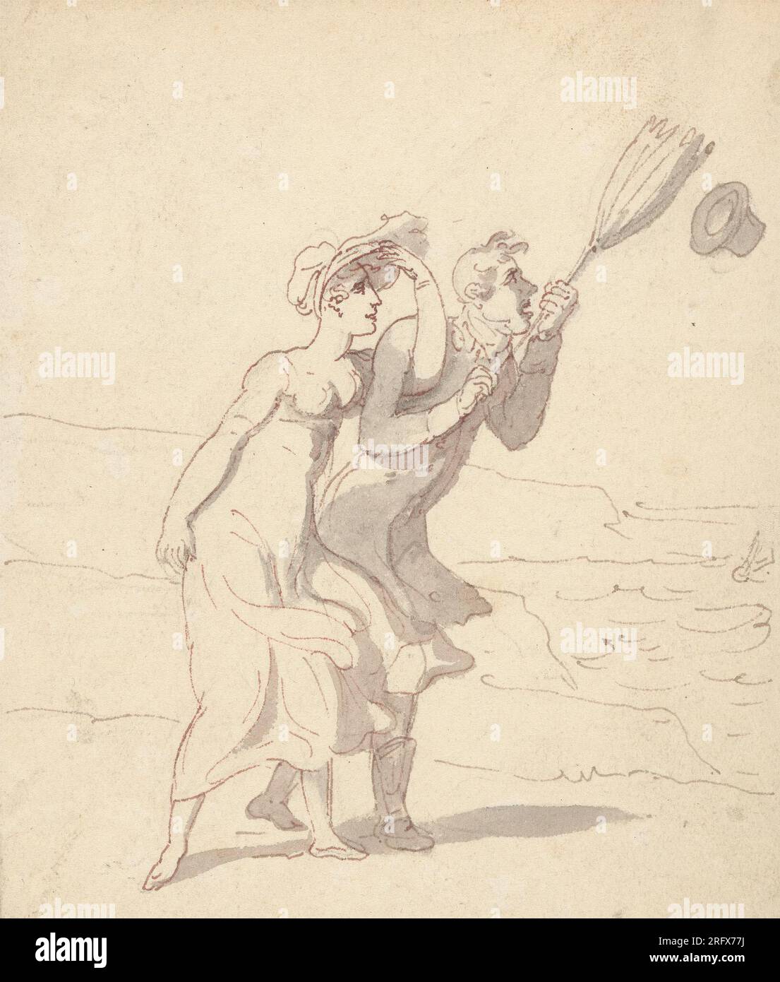 Album Drawing by Thomas Rowlandson Stock Photo - Alamy
