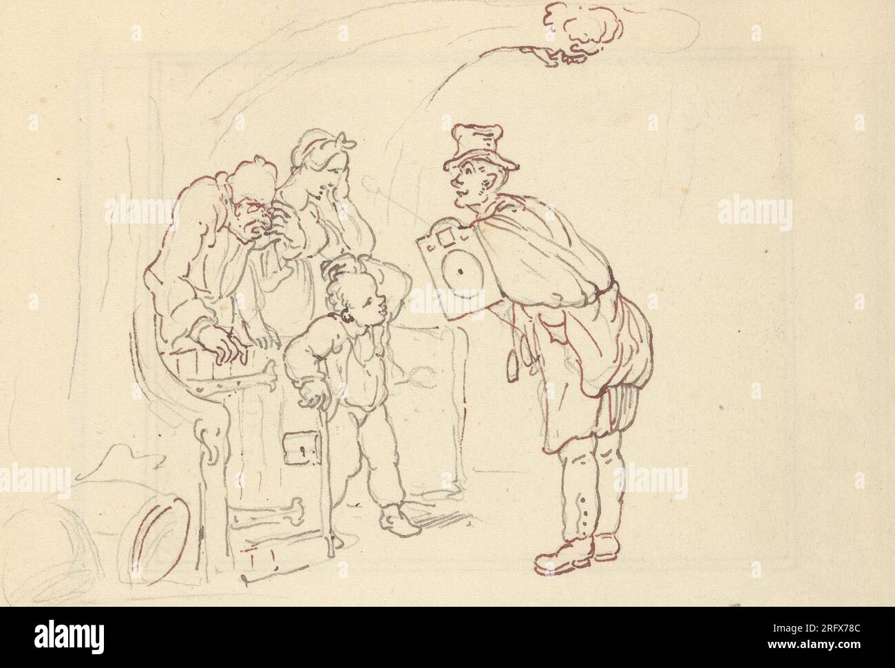 Album Drawing by Thomas Rowlandson Stock Photo - Alamy