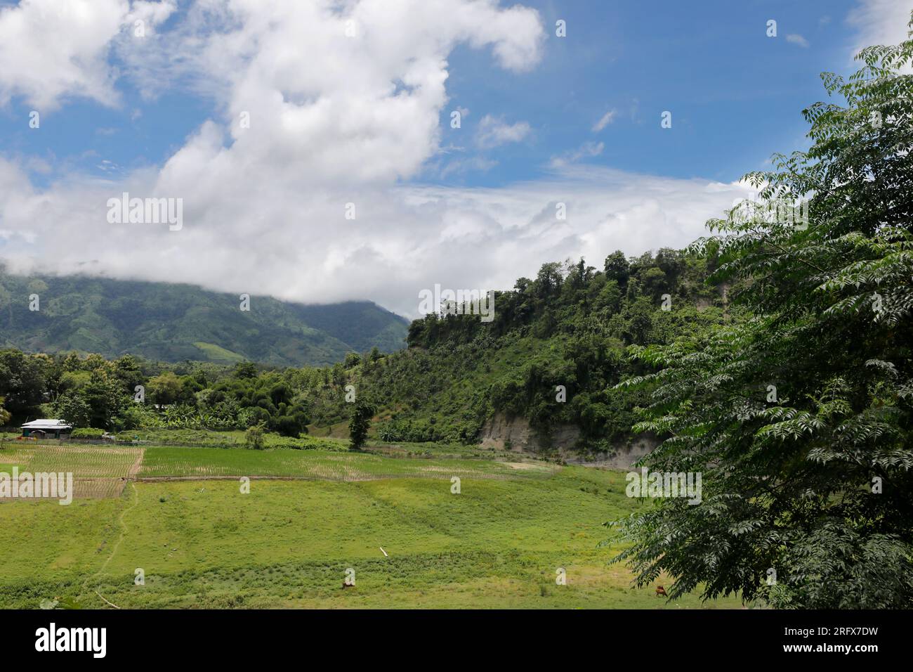 Bandarban, Bangladesh - July 27, 2023: The Bird's-eye view of Bandarban ...