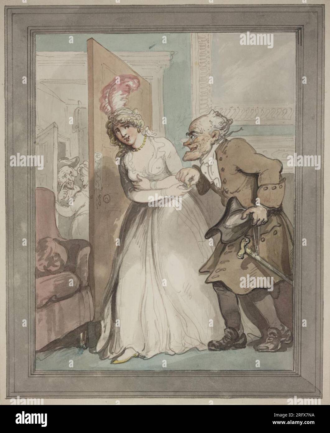 The procuress 1797 by Thomas Rowlandson Stock Photo - Alamy