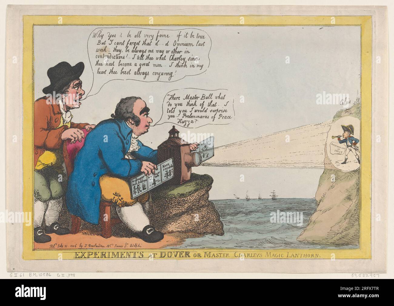 Experiments at Dover or Master Charley's Magic Lanthorn 21 July 1806 by ...