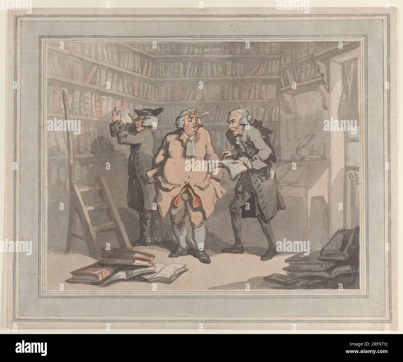 Bookseller etching hi-res stock photography and images - Alamy