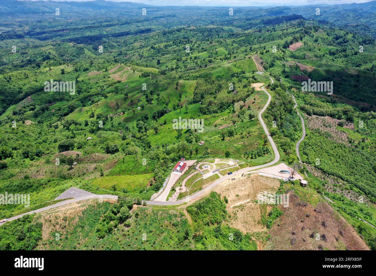 Bandarban, Bangladesh - July 27, 2023: The Bird's-eye view of Bandarban ...