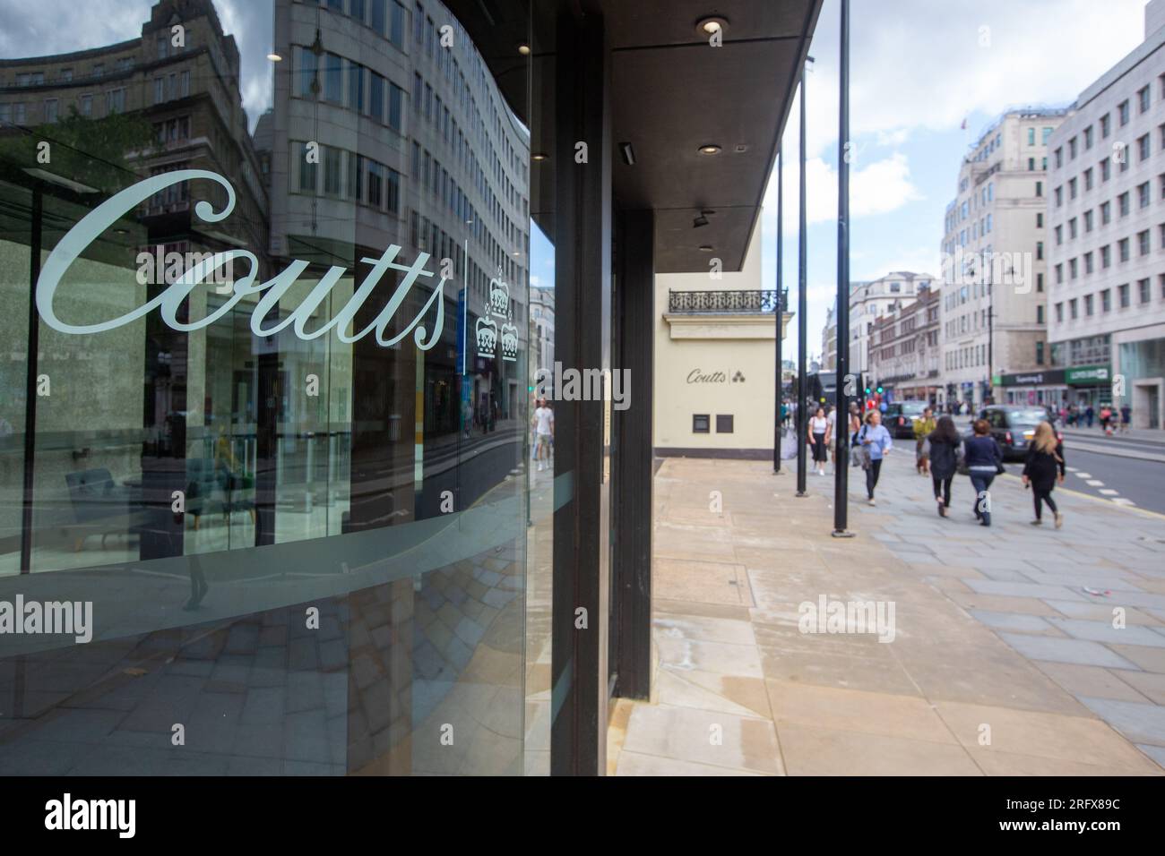 London, England, UK. 6th Aug, 2023. Coutts office on Strand in central ...
