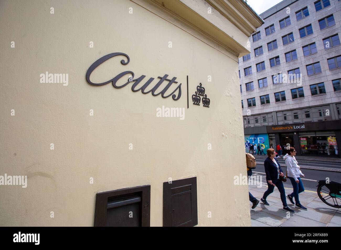 London, England, UK. 6th Aug, 2023. Coutts office on Strand in central ...