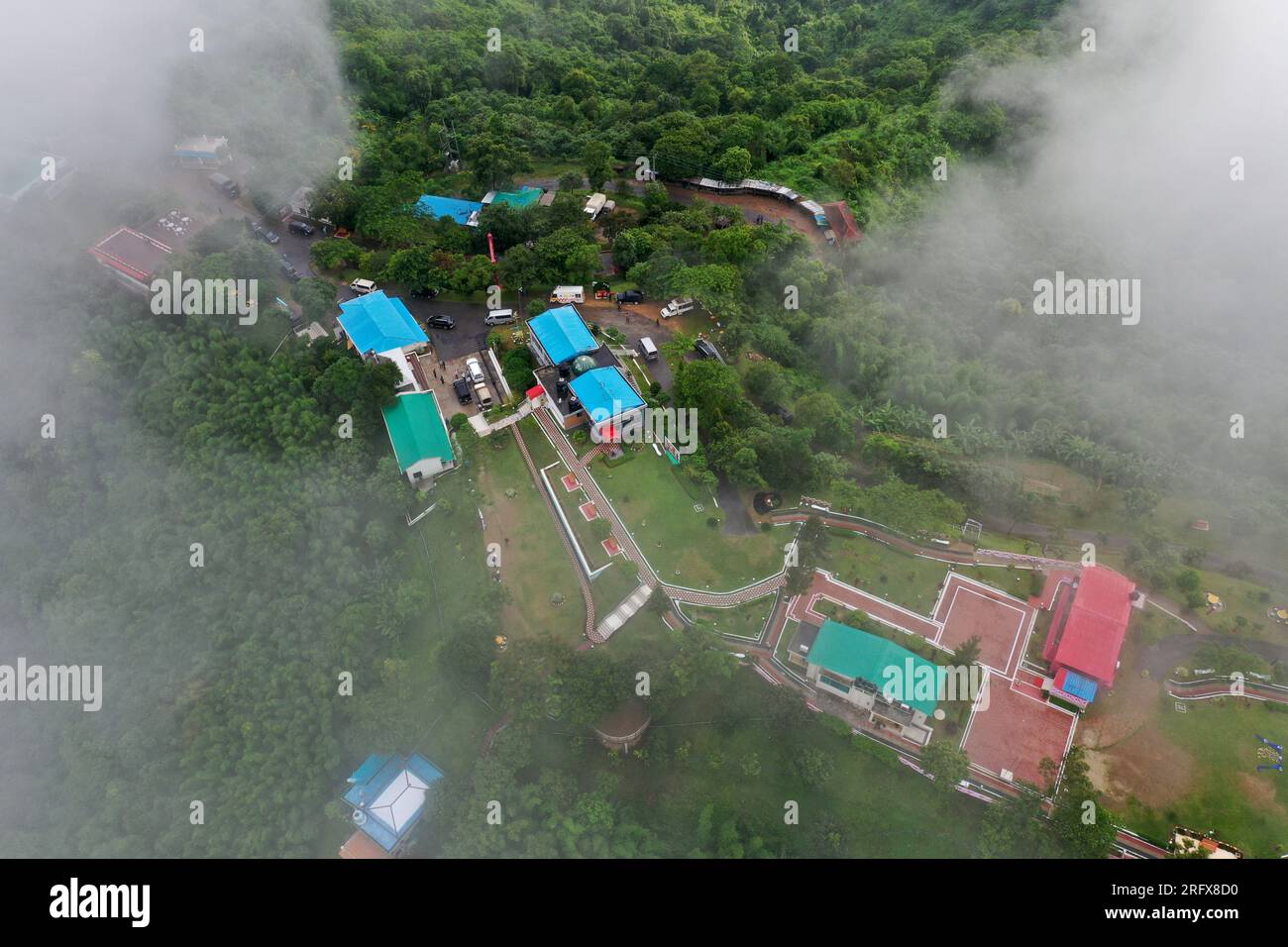 Bandarban, Bangladesh - July 27, 2023: The Bird's-eye view of Bandarban ...