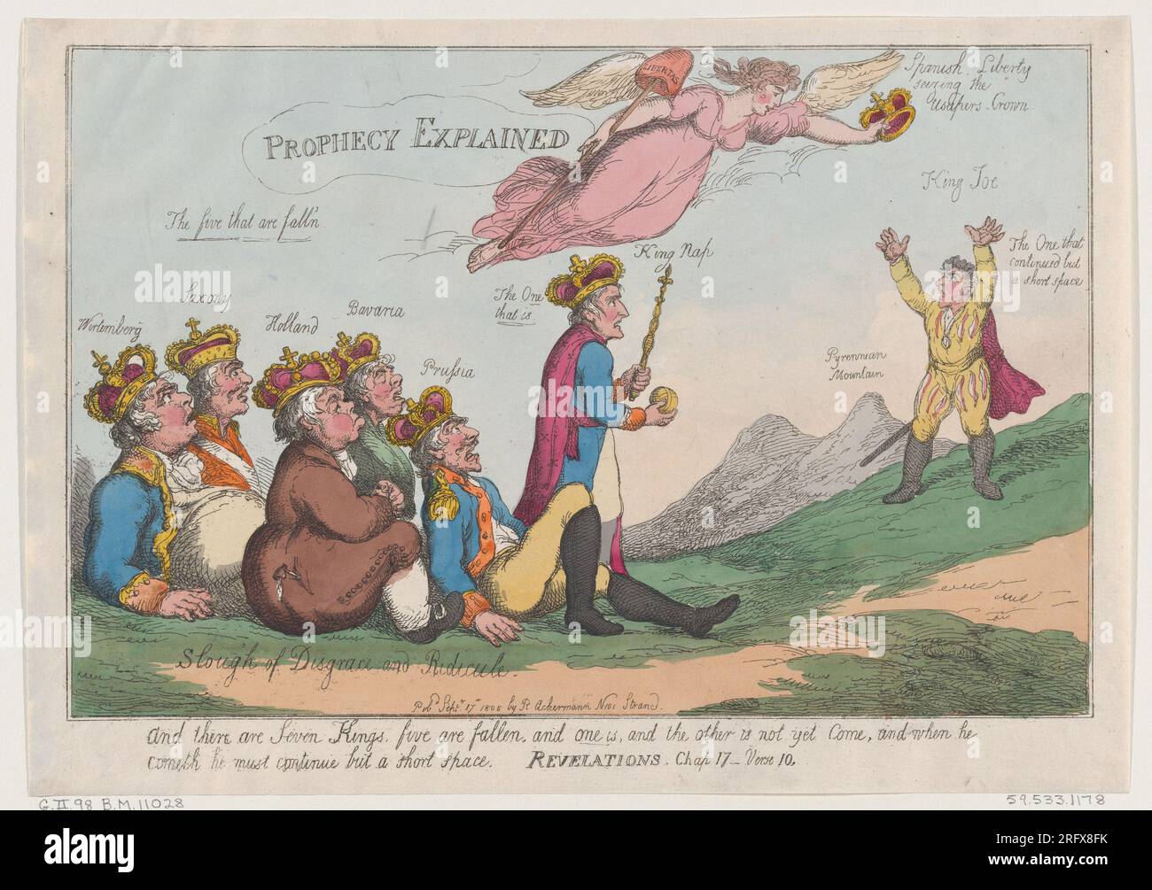 Prophecy Explained 17 September 1808 by Thomas Rowlandson Stock Photo ...