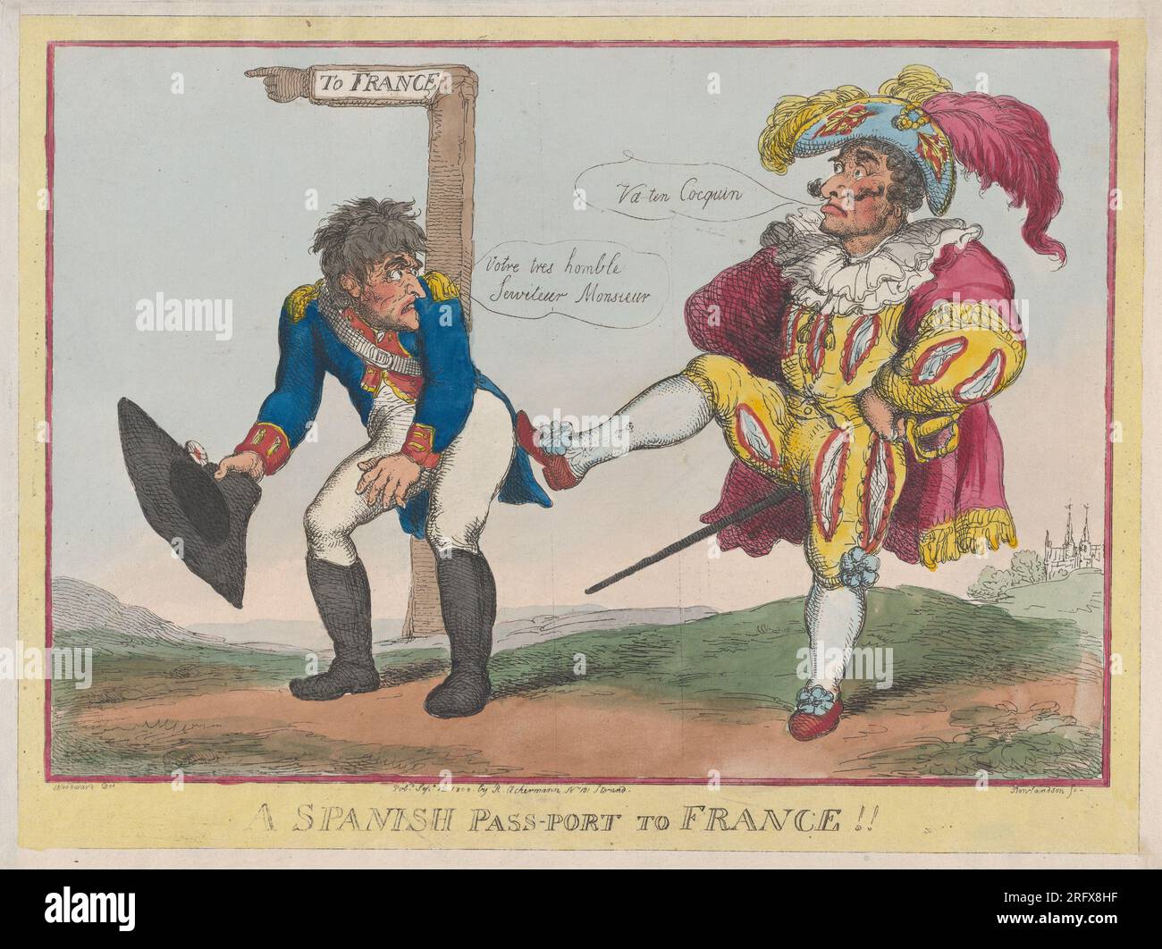 A Spanish Pass-Port to France!! 12 September 1808 by Thomas Rowlandson ...