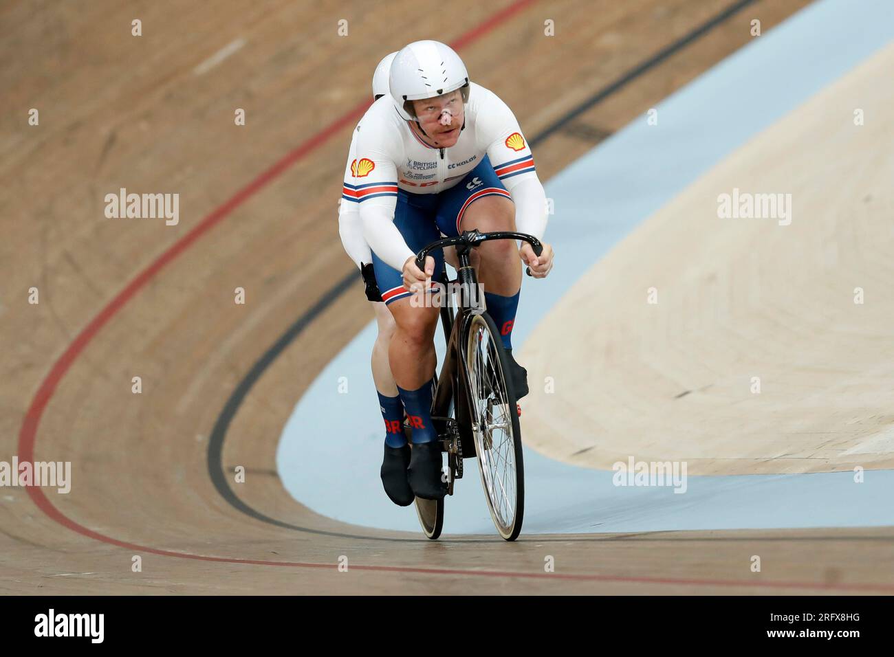 Great Britain's Neil Fachie (hidden) piloted by Great Britain's Matthew ...