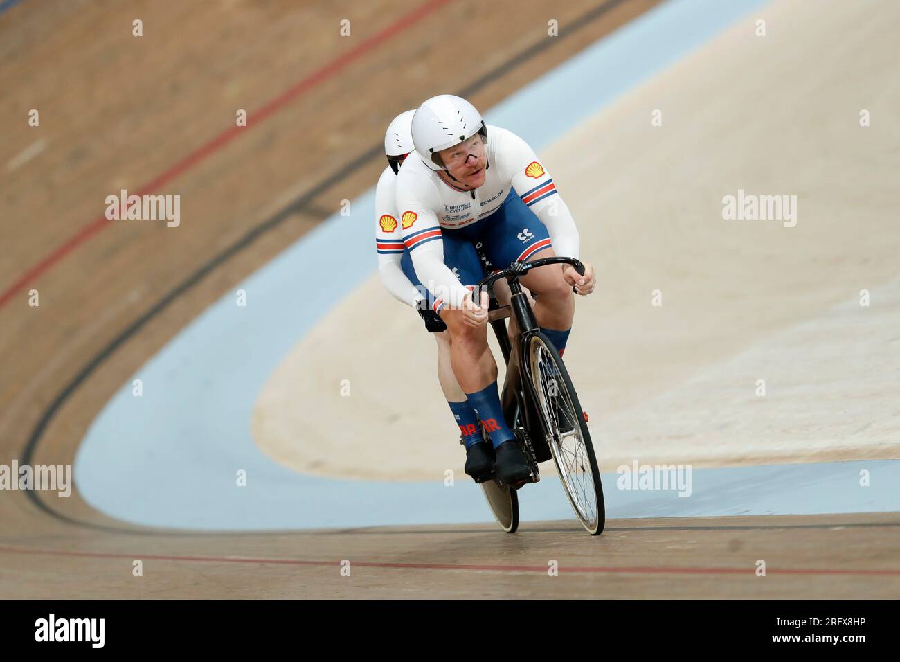 Great Britain's Neil Fachie (hidden) piloted by Great Britain's Matthew ...
