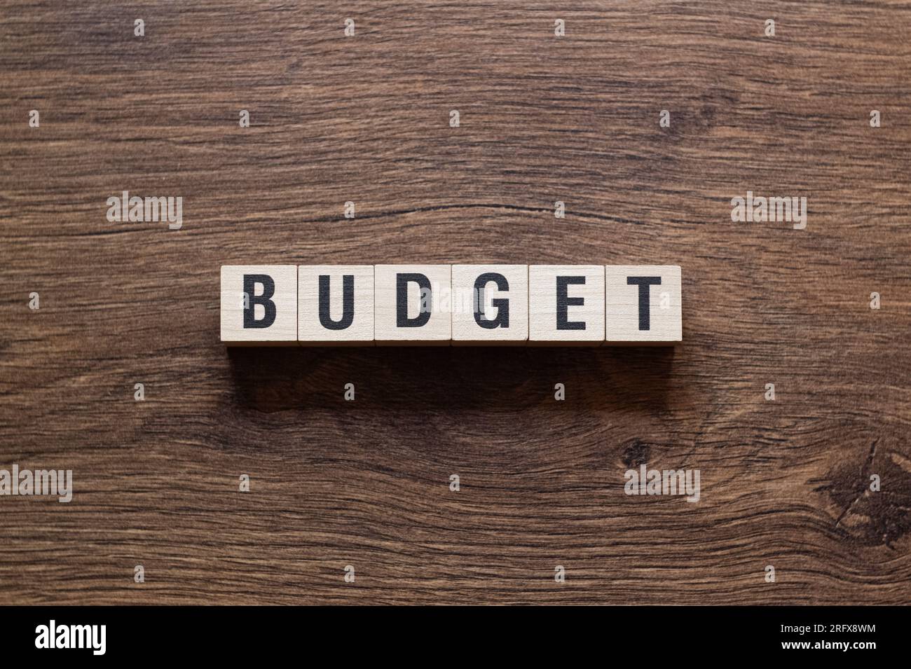 Budget - word concept on building blocks, text, letters Stock Photo - Alamy