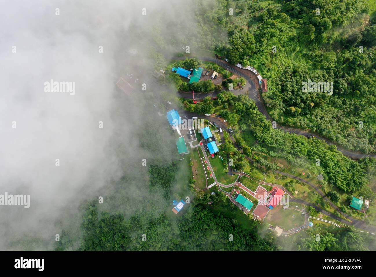 Bandarban, Bangladesh - July 27, 2023: The Bird's-eye view of Bandarban ...