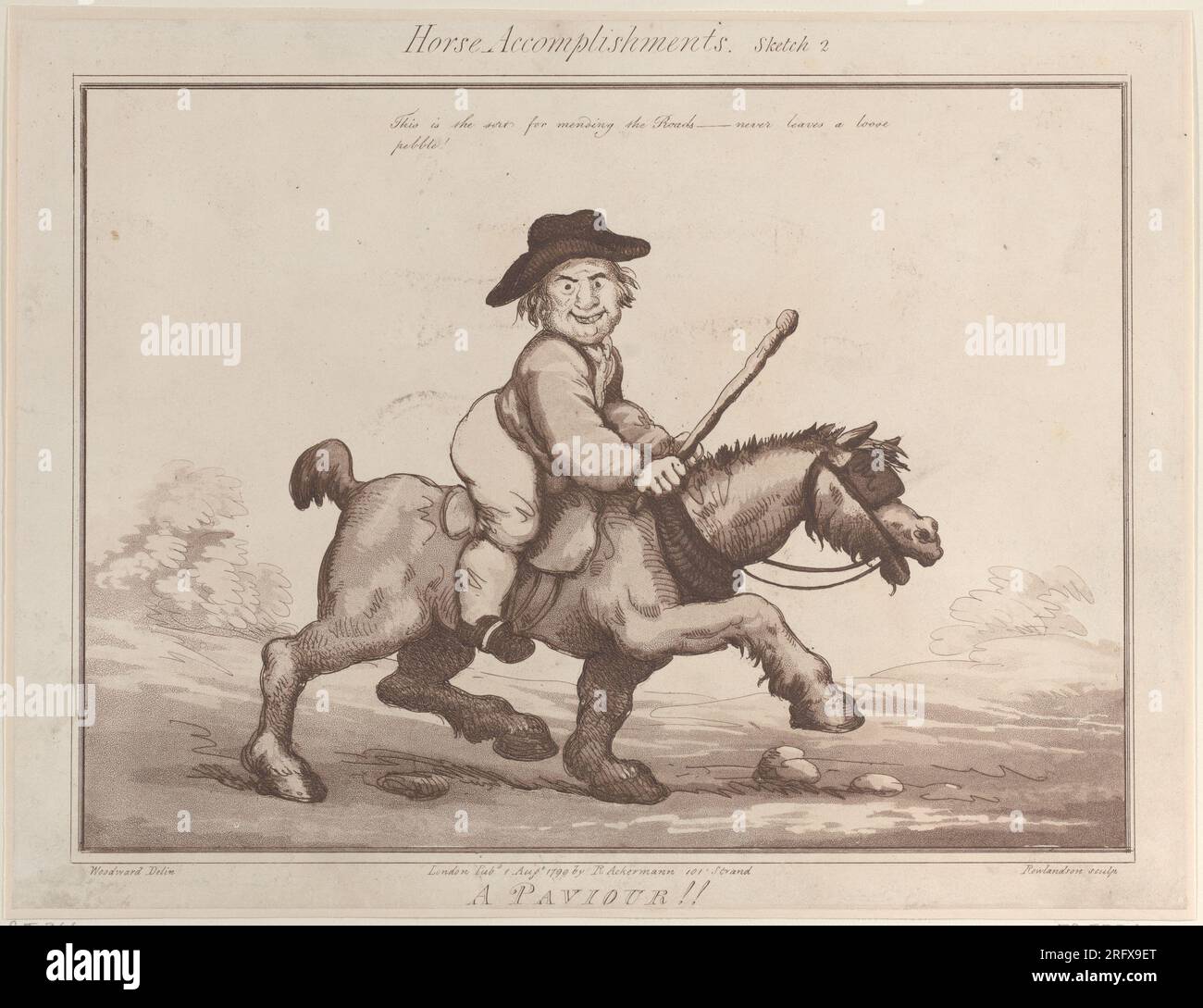 Horse Accomplishments, Sketch 2: A Paviour !! 1 August 1799 by Thomas ...