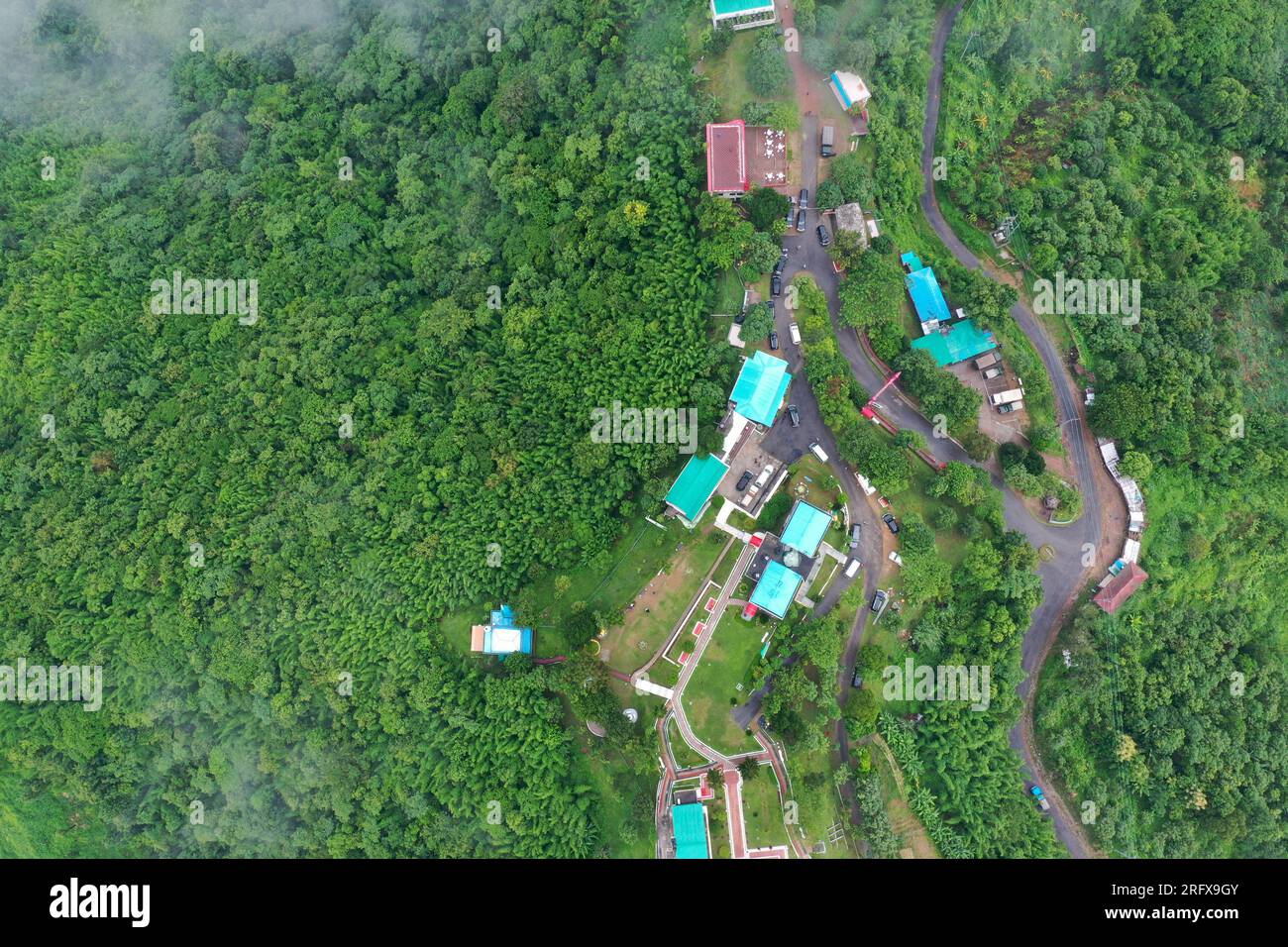 Bandarban, Bangladesh - July 27, 2023: The Bird's-eye view of Bandarban ...