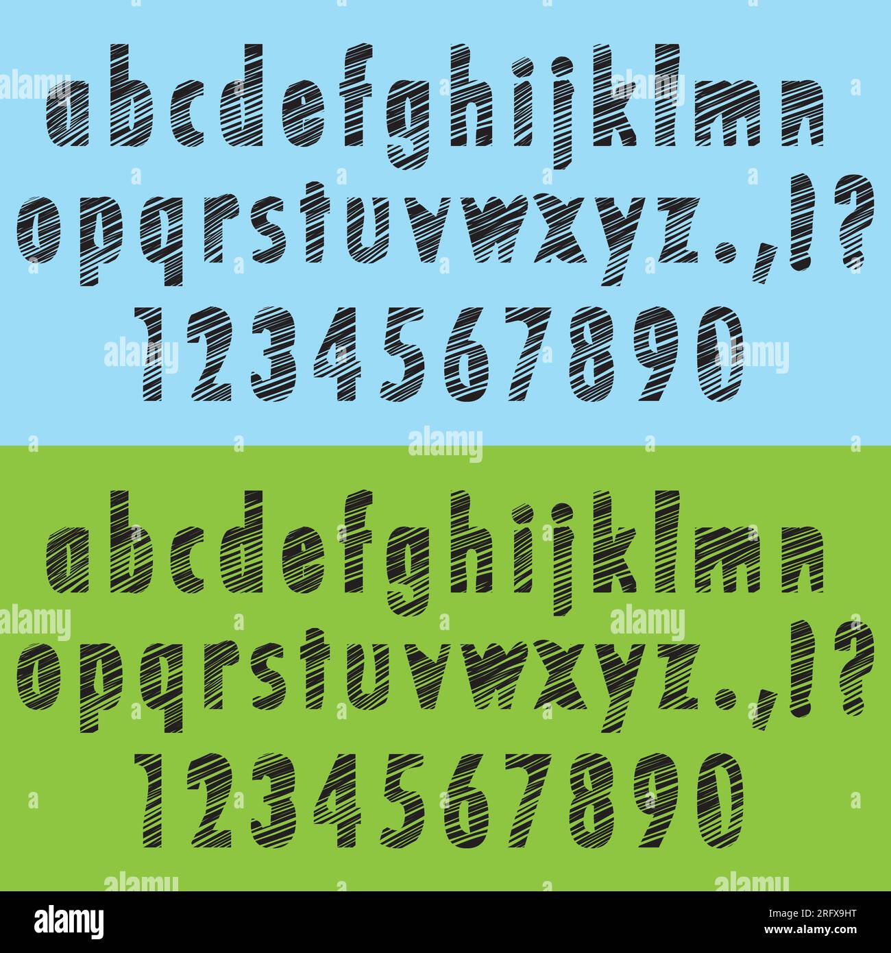 Striped font hi-res stock photography and images - Alamy