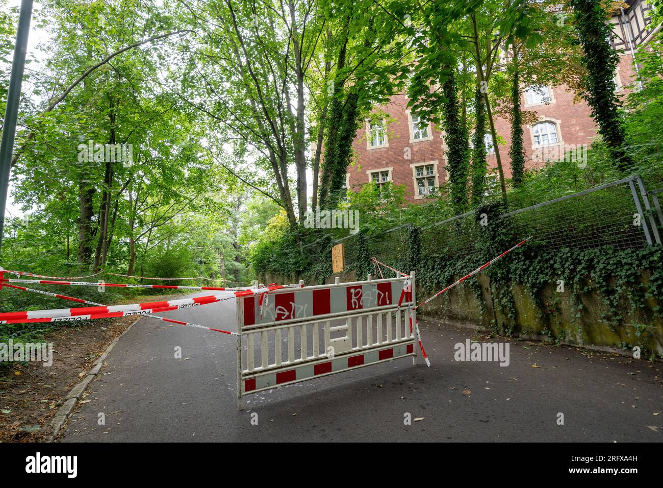 Potsdam, Germany. 06th Aug, 2023. The side street at the site of the ...
