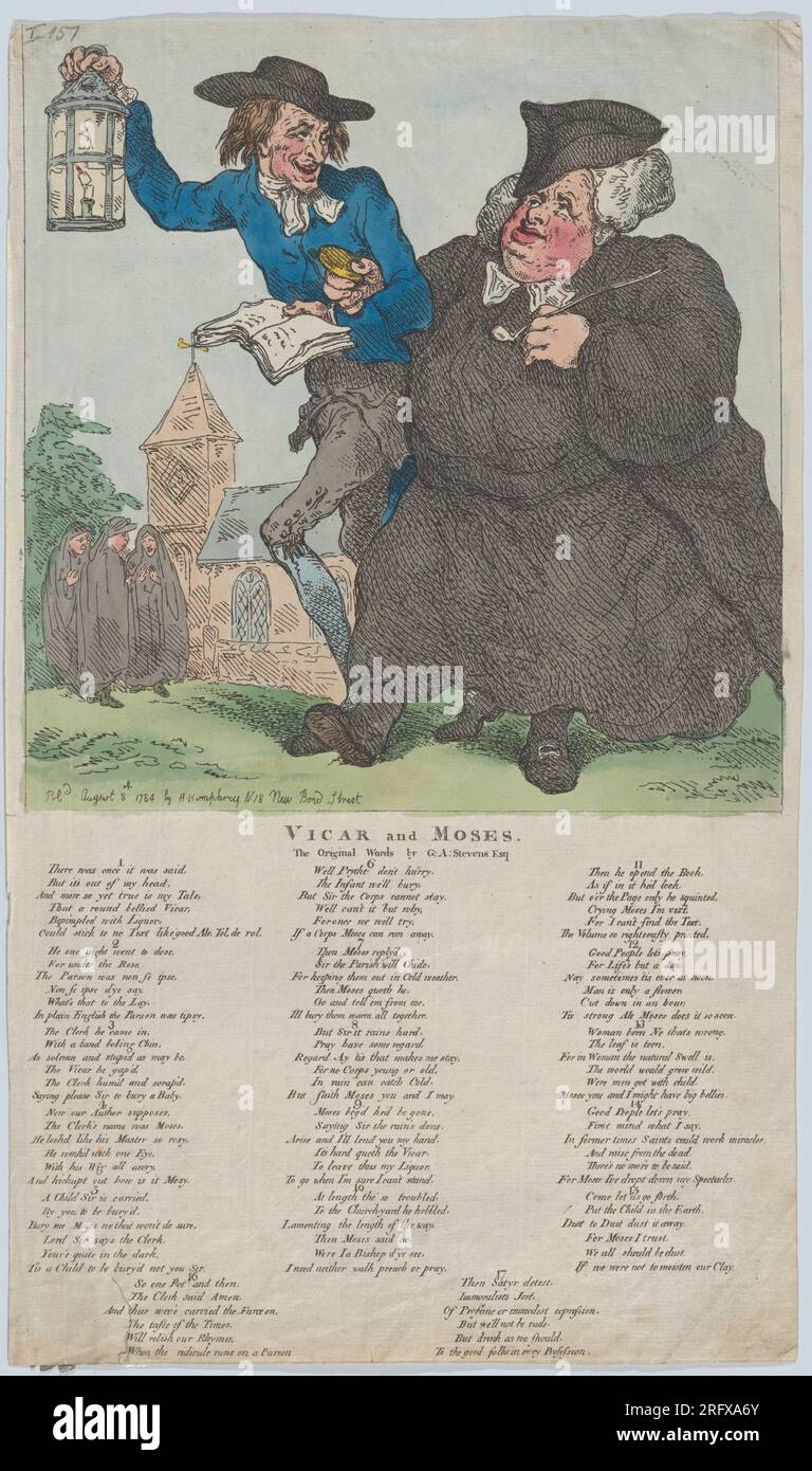 Vicar & Moses 8 August 1784 by Thomas Rowlandson Stock Photo - Alamy