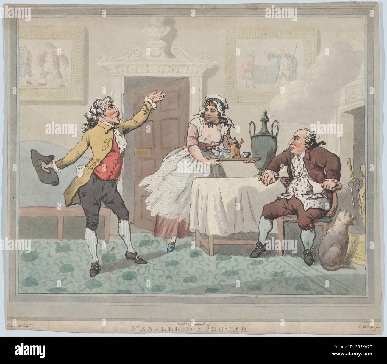 Manager & Spouter 1 July 1802 by Samuel Alken Stock Photo - Alamy