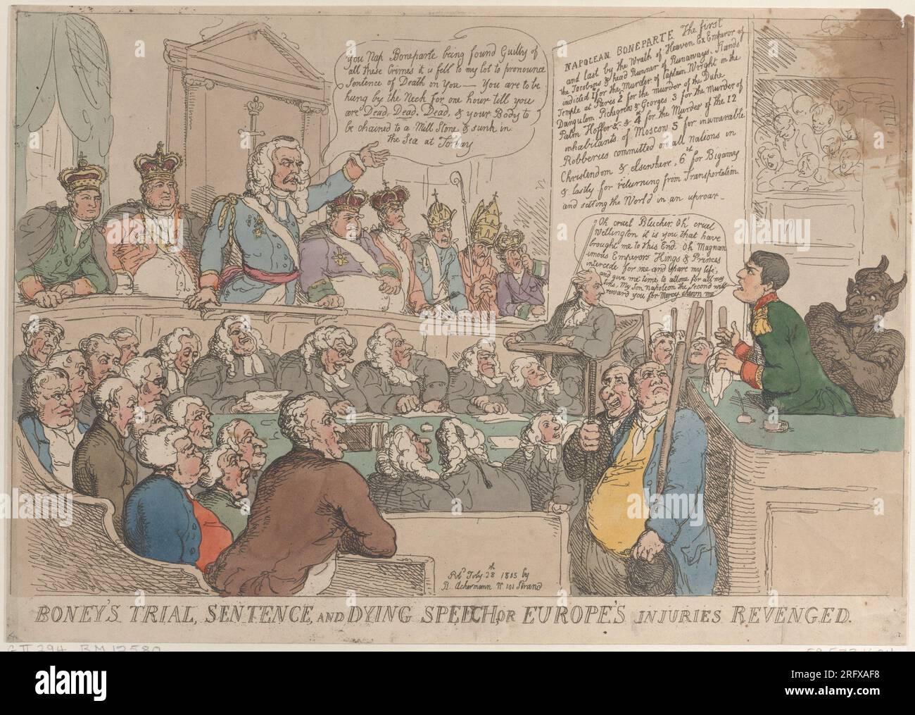 Boney's Trial Sentence and Dying Speech, or Europe's Injuries Revenged ...