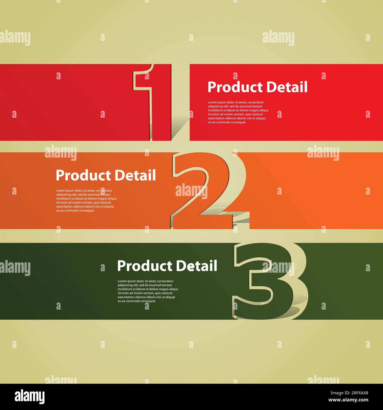 Header banner design numbers Stock Vector Images - Alamy