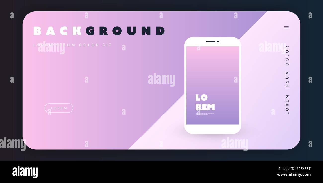 Purple and White Advertising, Poster or Landing Page Template Design ...