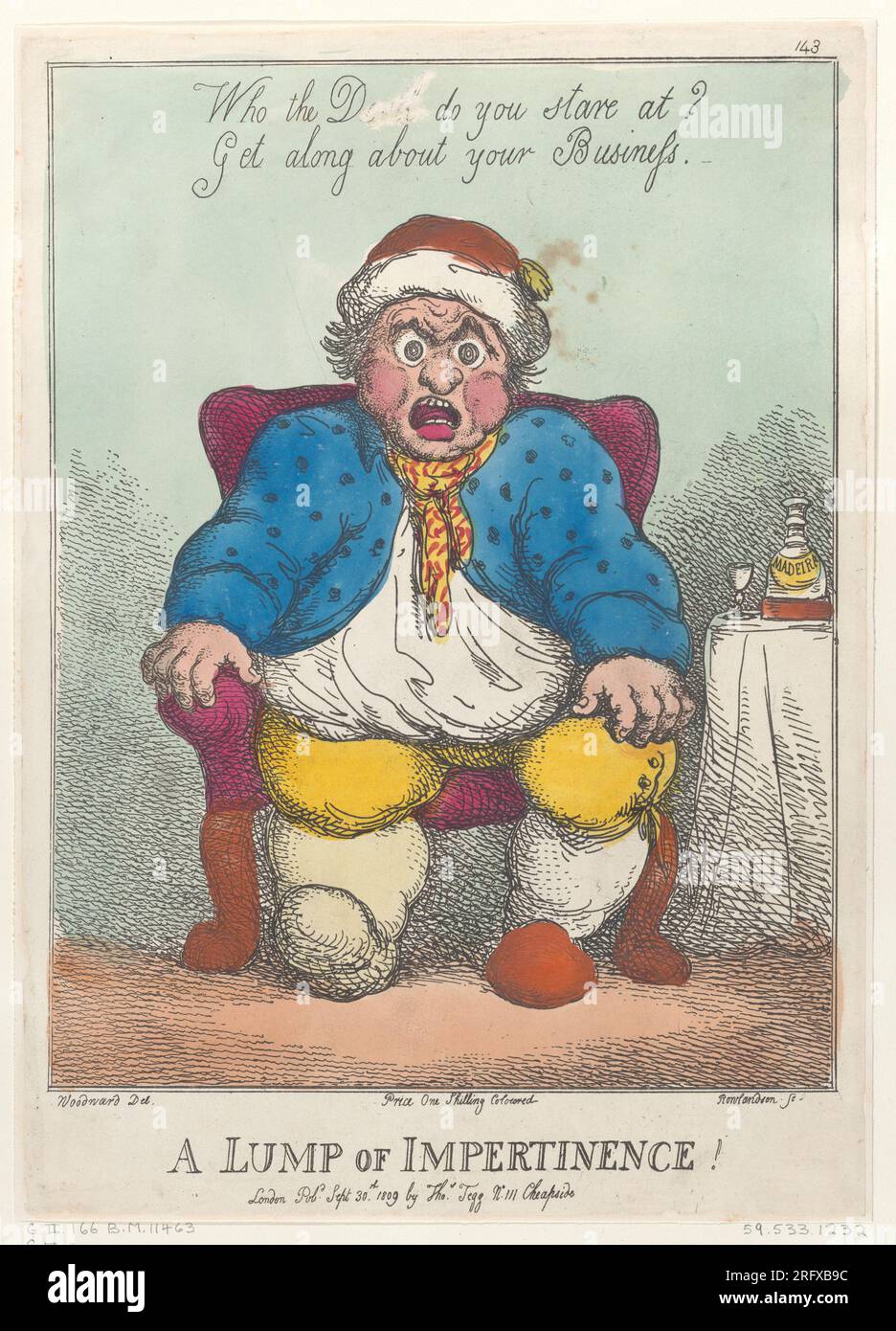 A Lump of Impertinence! 30 September 1809 by Thomas Rowlandson Stock ...