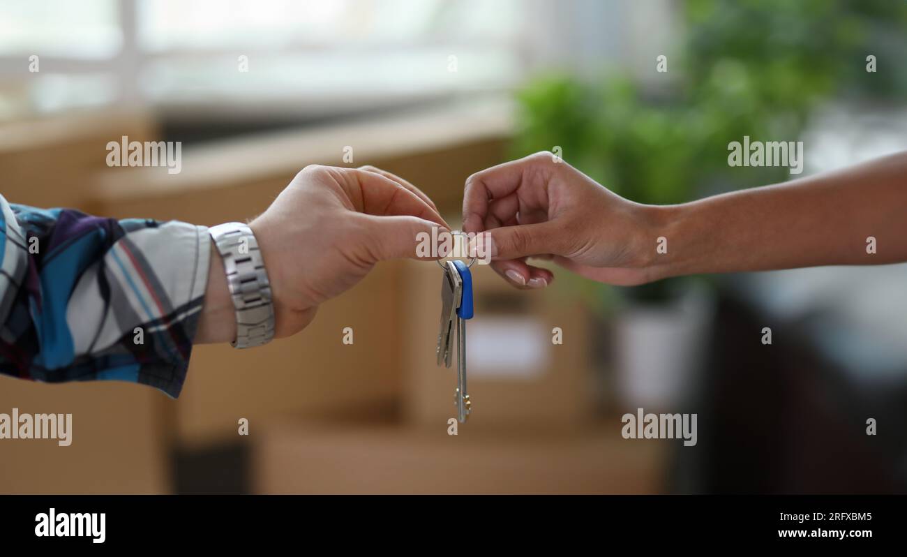 New owner of real estate Stock Photo - Alamy