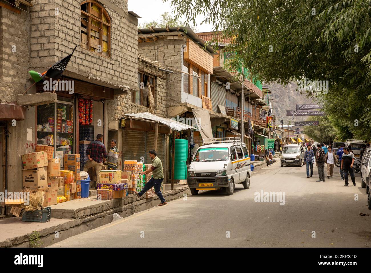 India, Jammu & Kashmir, Ladakh, Suru Valley, Sankoo town Stock Photo ...