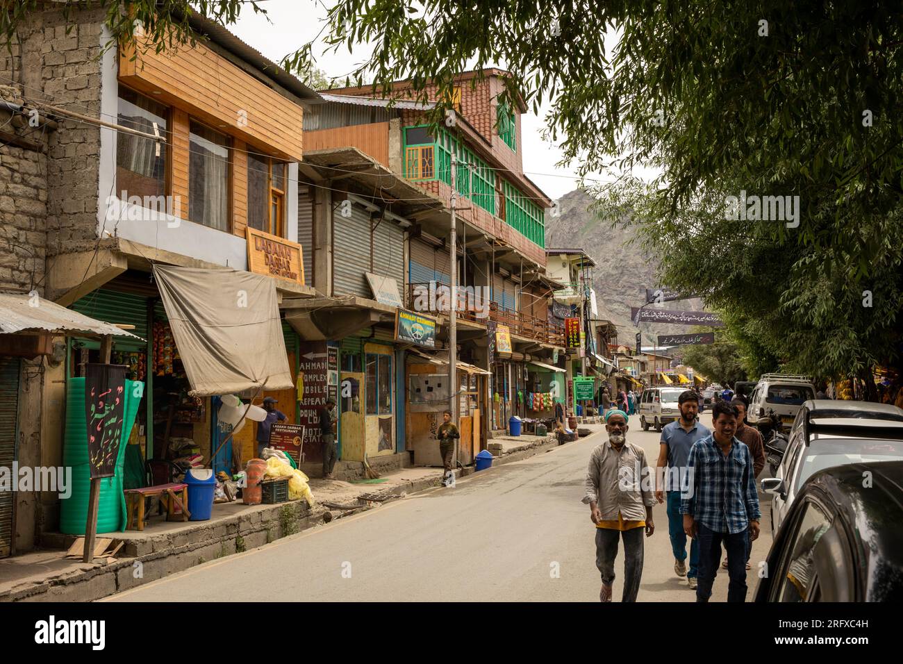 India, Jammu & Kashmir, Ladakh, Suru Valley, Sankoo town Stock Photo ...