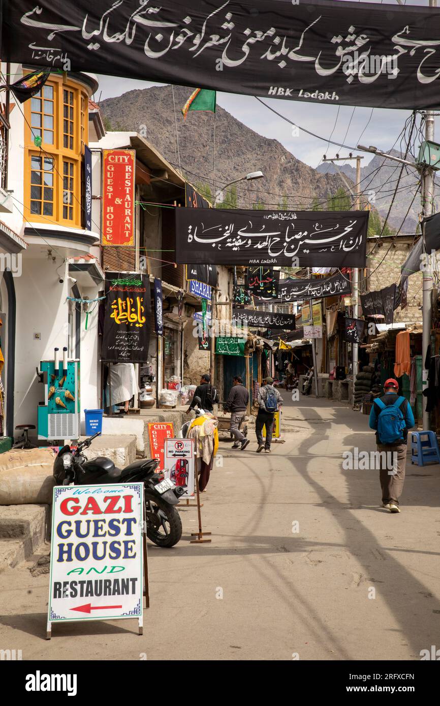 India, Jammu & Kashmir, Kargil, old bazaar Stock Photo - Alamy