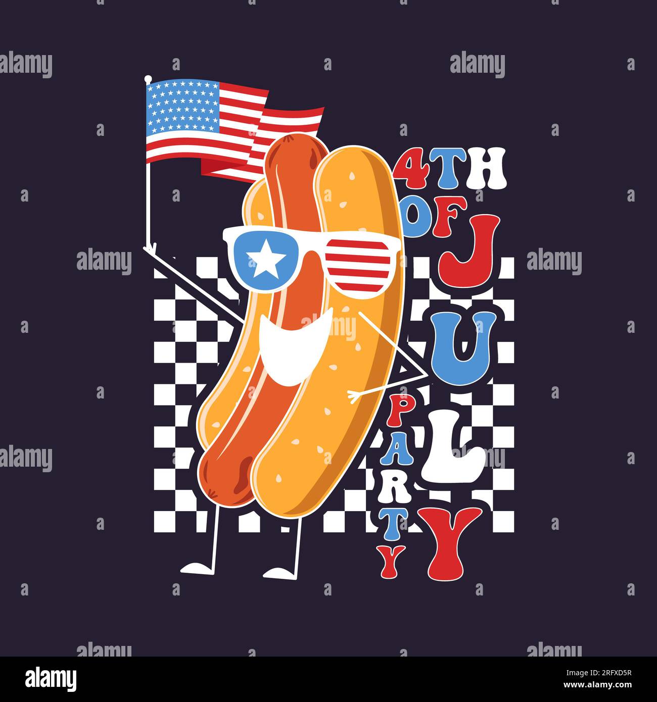 4th of July typography design with quote - 4th of July party and hot ...