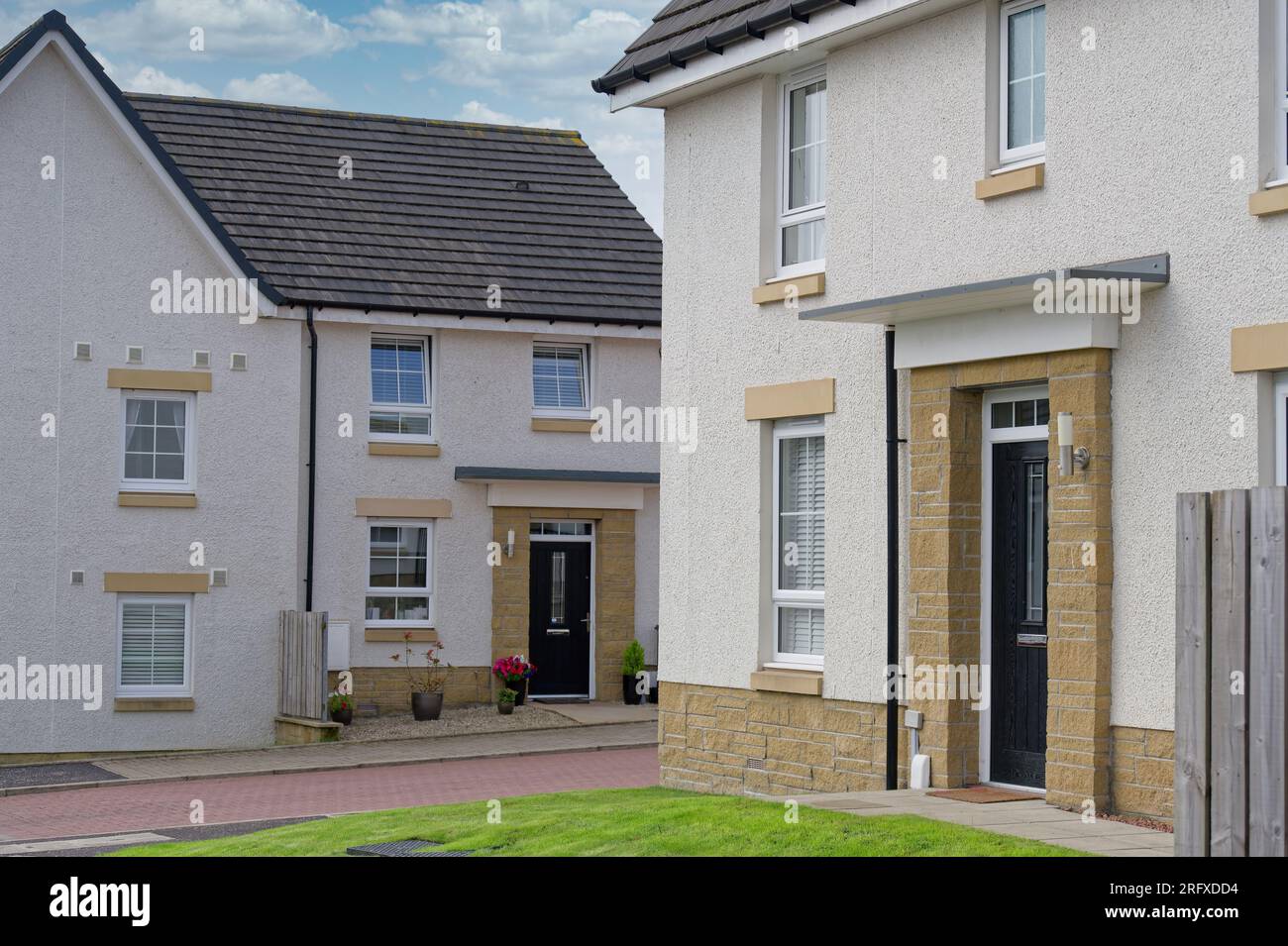 New housing development building houses for increased demand in rural ...