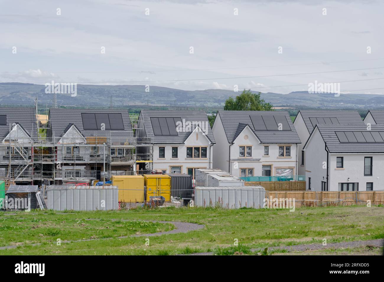 New housing development building houses for increased demand in rural ...