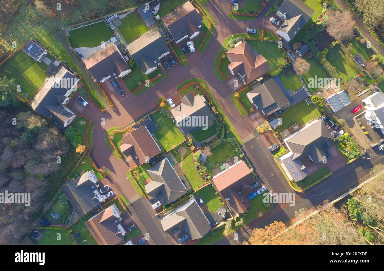 New housing development building houses for increased demand in rural ...