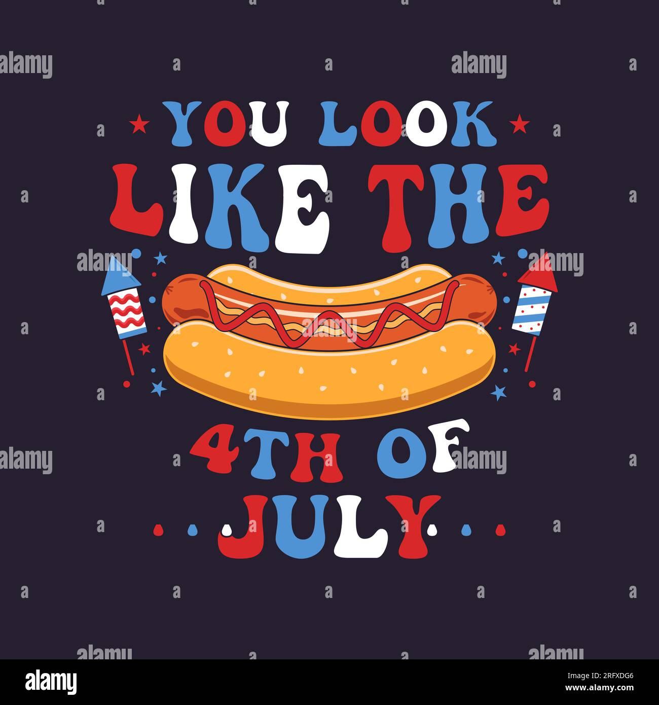 4th of July typography design with quote - you look like the 4th of ...